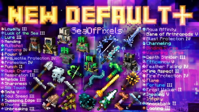 New Default+ Texture Pack 26.1 / 1.21.11 | Download