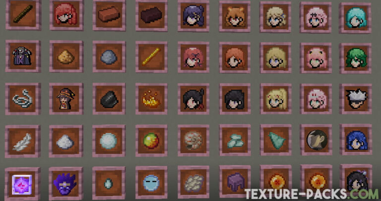 Anime Texture Pack 1.21.11 / 1.21.10 | Download